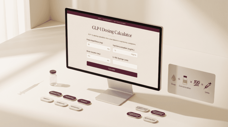 GLP-1 Dosing Calculator - Dose Conversion - Bariatric Journal